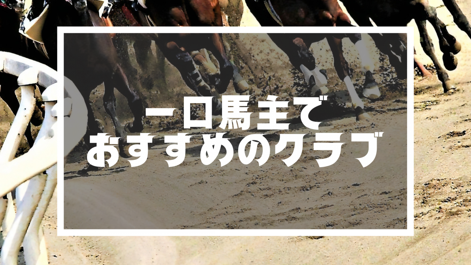 【一口馬主】全クラブの入会費・月会費・出資費用を比較！月額いくらかかる？ | OMONPAKALU